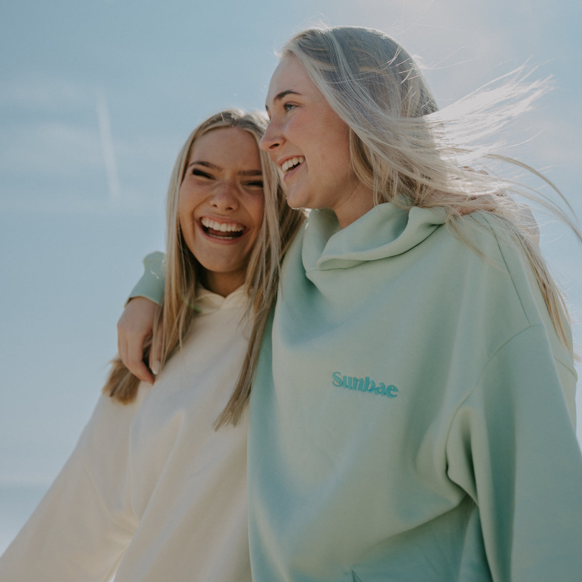 SUNBAE Offline Oversize Hoodie with Signature Embroidery in Mint ...